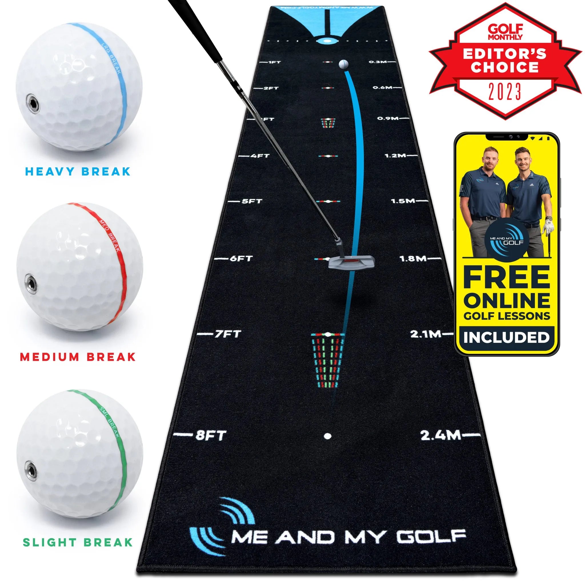 Golf Breaking Ball Putting Mat by Me and My Golf – Golfinex